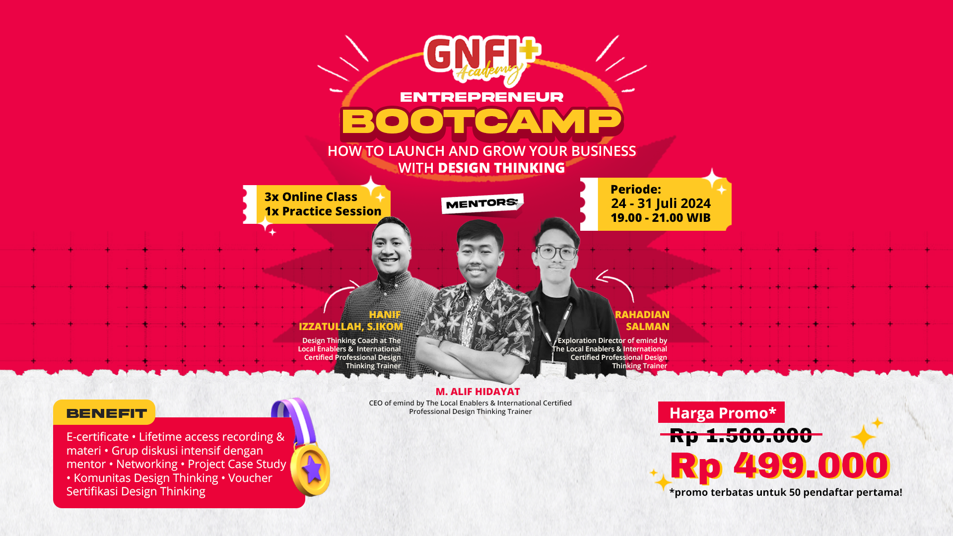 Entrepreneur Bootcamp: How to Launch and Grow Your Business with Design Thinking - GNFI Academy