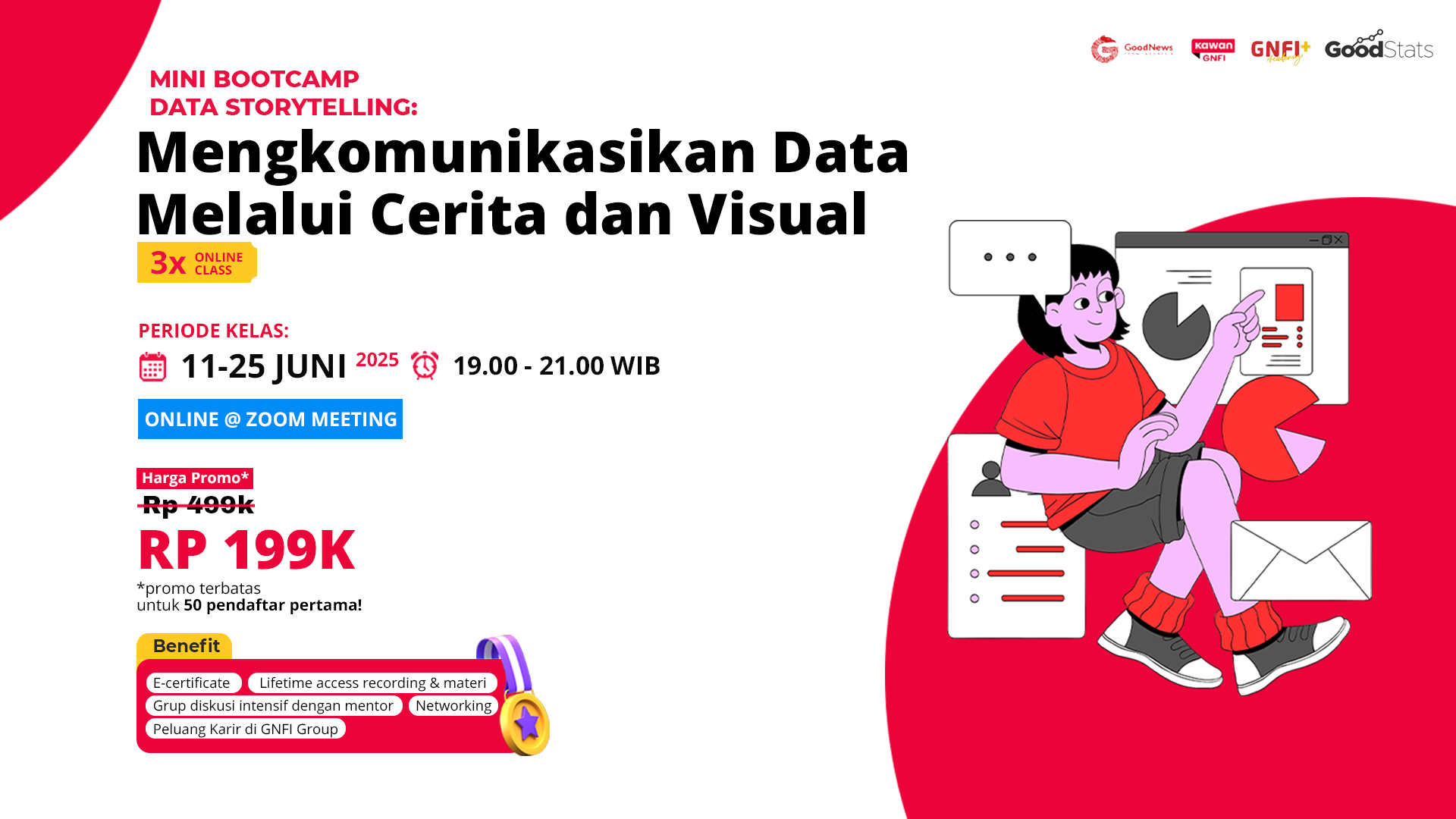 Mini Bootcamp Data Storytelling: Mengkomunikasikan Data Melalui Cerita dan Visual - GNFI Academy