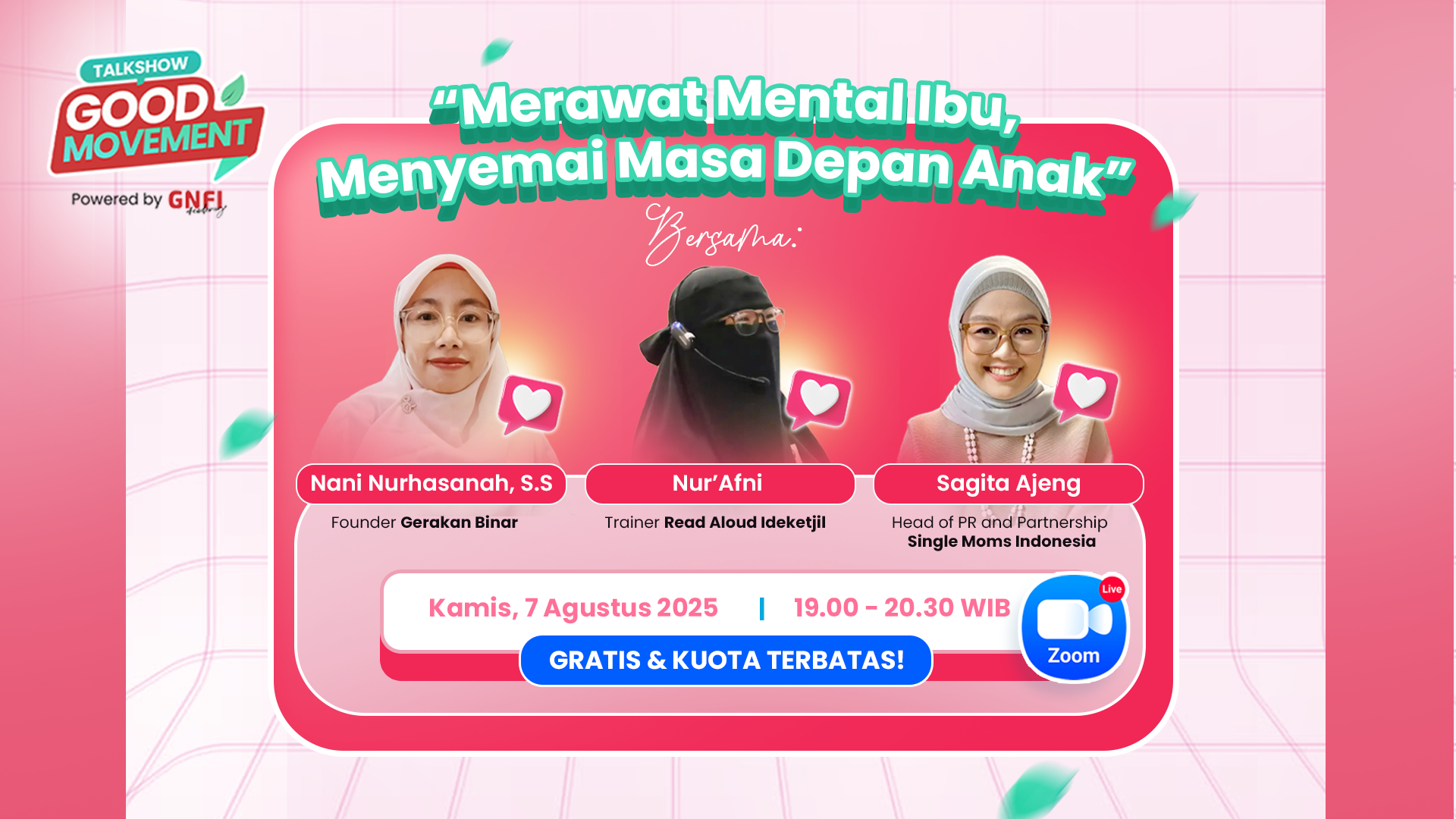 Good Movement x Gerakan Binar - Ideketjil -Single Mom Indonesia “Merawat Mental Ibu, Menyemai ...