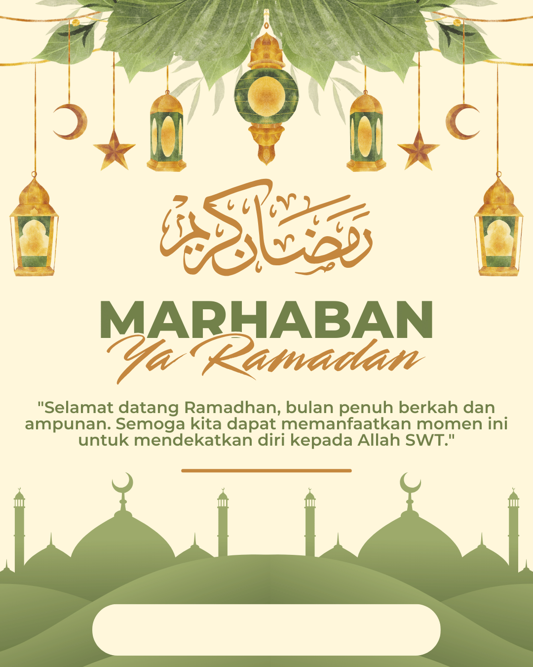 37 Gambar Poster Tulisan Marhaban ya Ramadhan 1446 H / 2025 Masehi