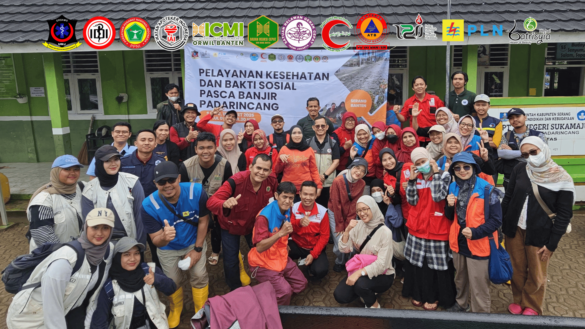 Relawan Medis Gabungan Turun Bantu Korban Banjir di Padarincang Banten