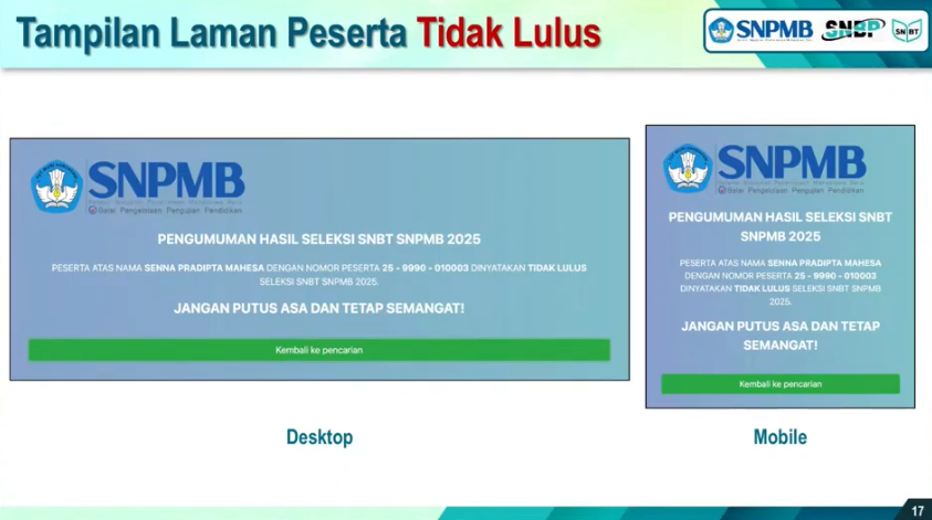 Begini Cara Cek Pengumuman UTBK SNBT 2025 Beserta Link Mirror-nya