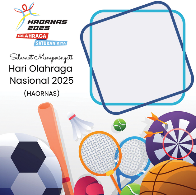 15+ Twibbon Hari Olahraga Nasional (Haornas) 2025 Gratis-Terbaru untuk ...
