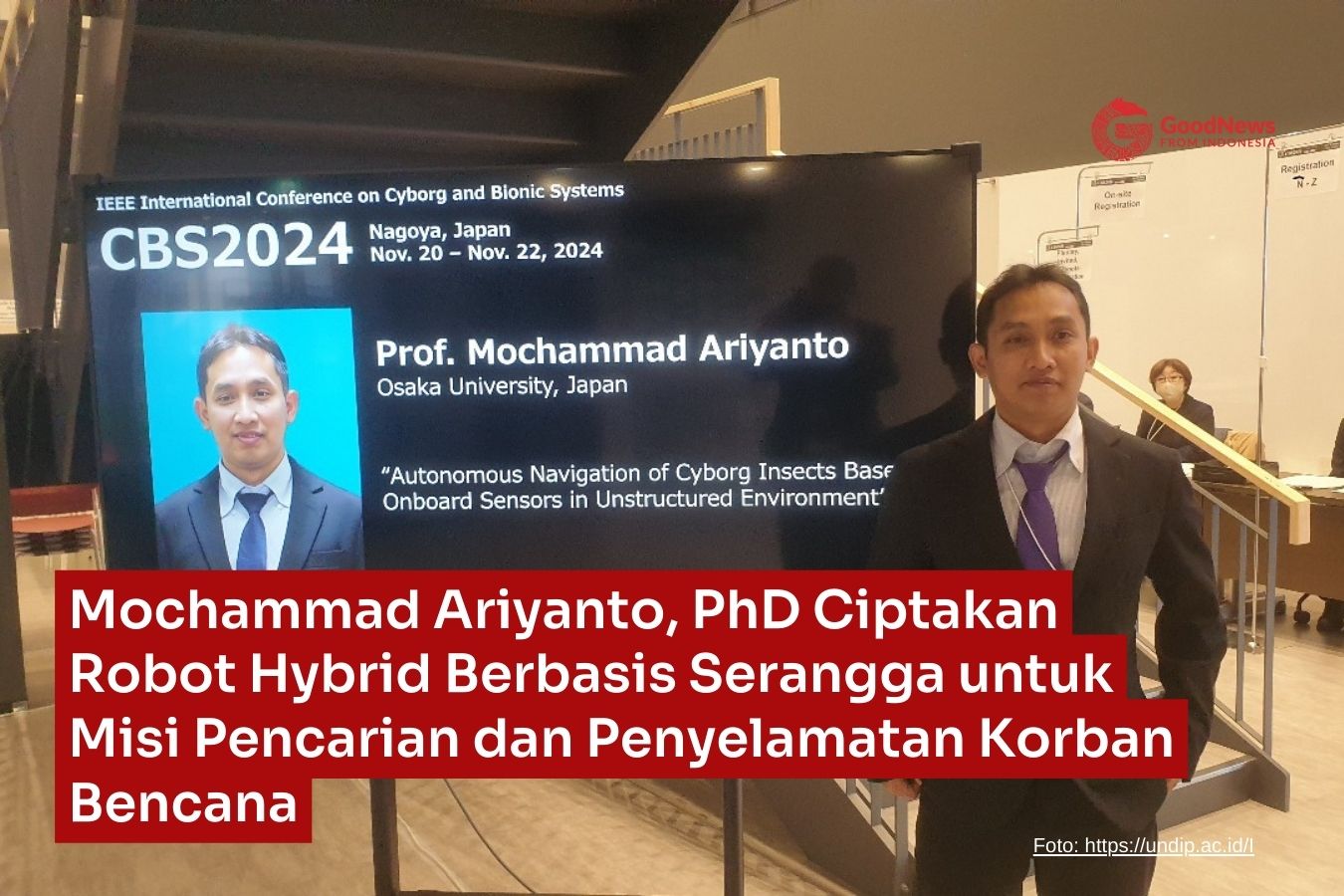 Mochammad Ariyanto, PhD Ciptakan Robot Hybrid Berbasis Serangga untuk Misi Pencarian dan ...
