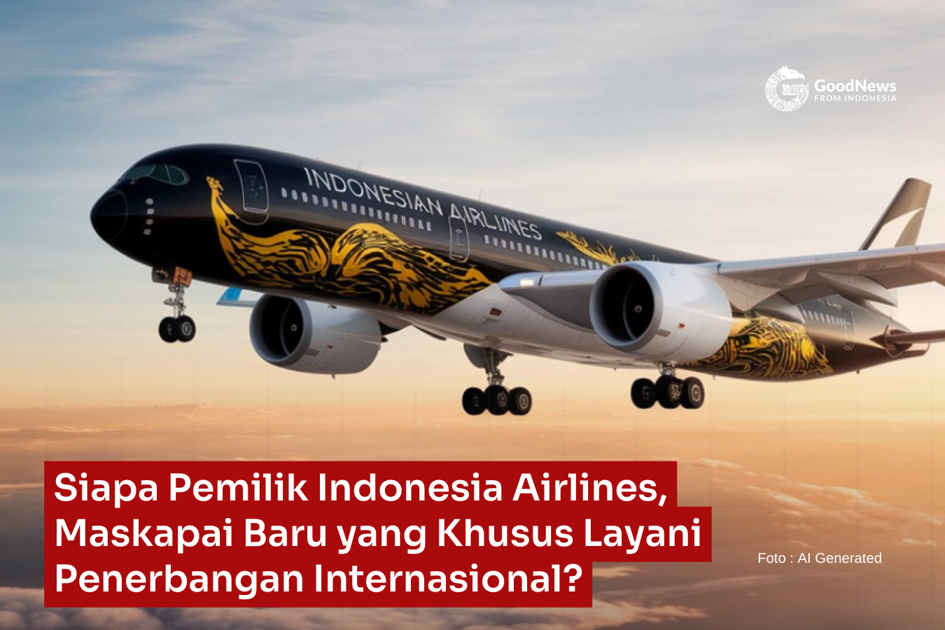Siapa Pemilik Indonesia Airlines, Maskapai Baru yang Khusus Layani Penerbangan Internasional?