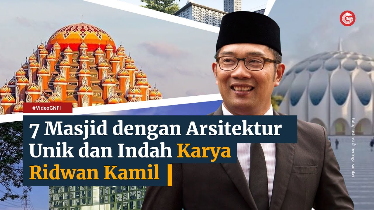 7 Masjid dengan Arsitektur Unik dan Indah Karya Ridwan Kamil
